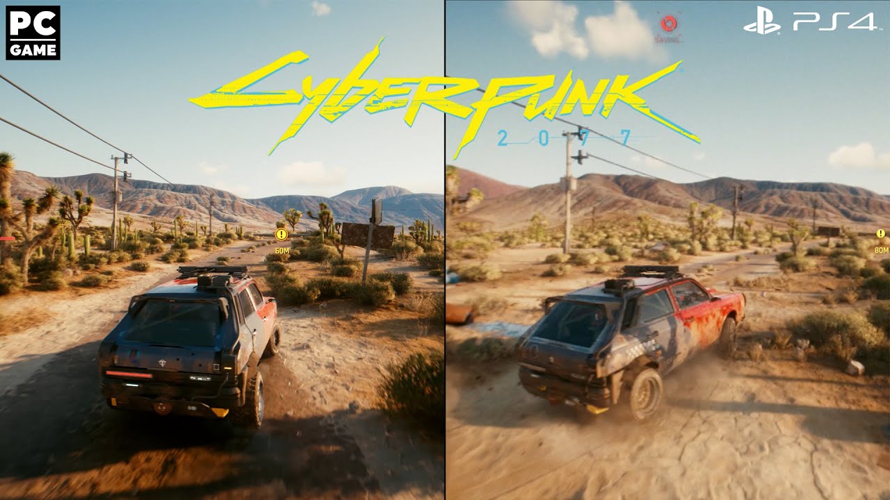 CYBERPUNK 2077 PS4 vs HIGH END PC Comparison - Cyberpunk 2077 videos