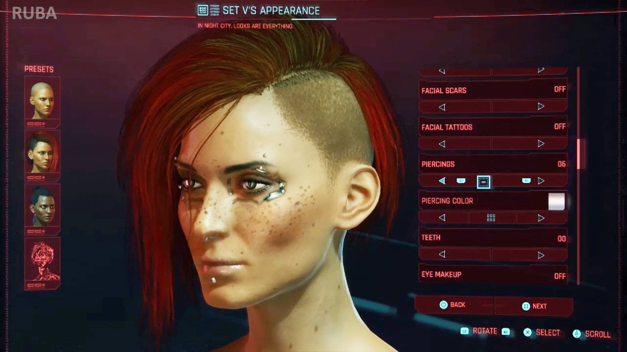 Cyberpunk 2077 Full Character Customization Male And Female