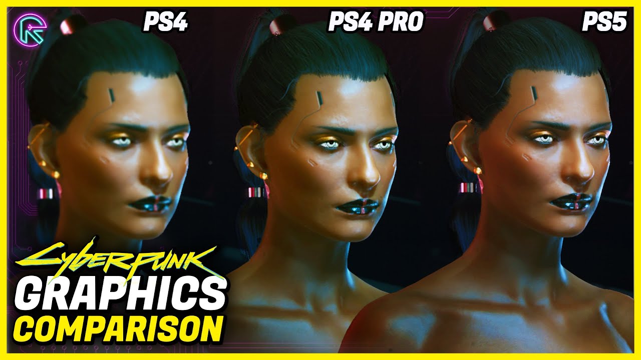 Cyberpunk 2077 Graphics Comparison - PS4 vs PS4 Pro vs PS5 - Cyberpunk ...