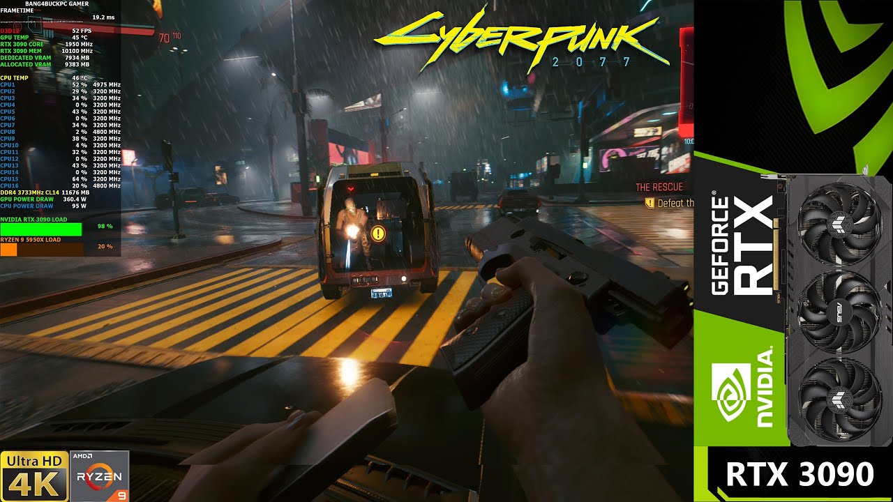 Cyberpunk 2077 Ultra Ray Tracing Settings 4K DLSS Performance Mode ...