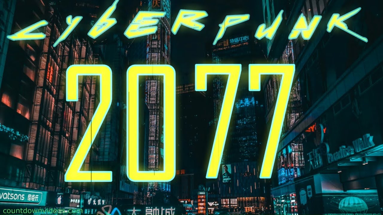 CYBERPUNK 2077 | Live Stream Starting Soon Glitch Overlay | 77 Seconds ...