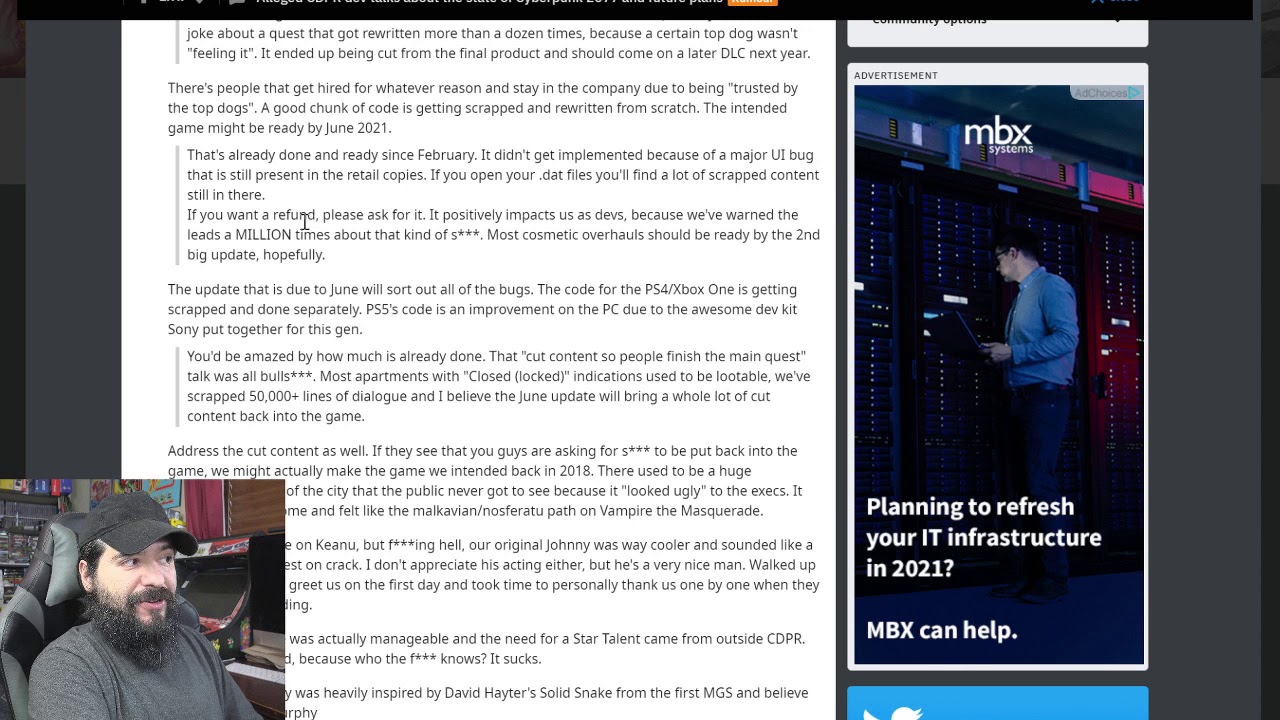 Cyberpunk 2077 ANGRY DEV Leaks Future Plans - Cyberpunk 2077 videos