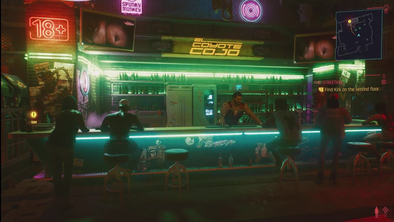 Cyberpunk 2077: Bar At The Start Of The Game [HD] - Cyberpunk 2077 videos