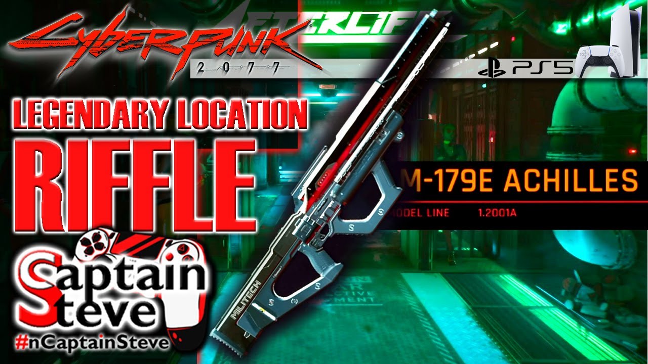 Cyberpunk 2077 M-179E ACHILLES LEGENDARY Weapon Gun Riffle Blueprint ...
