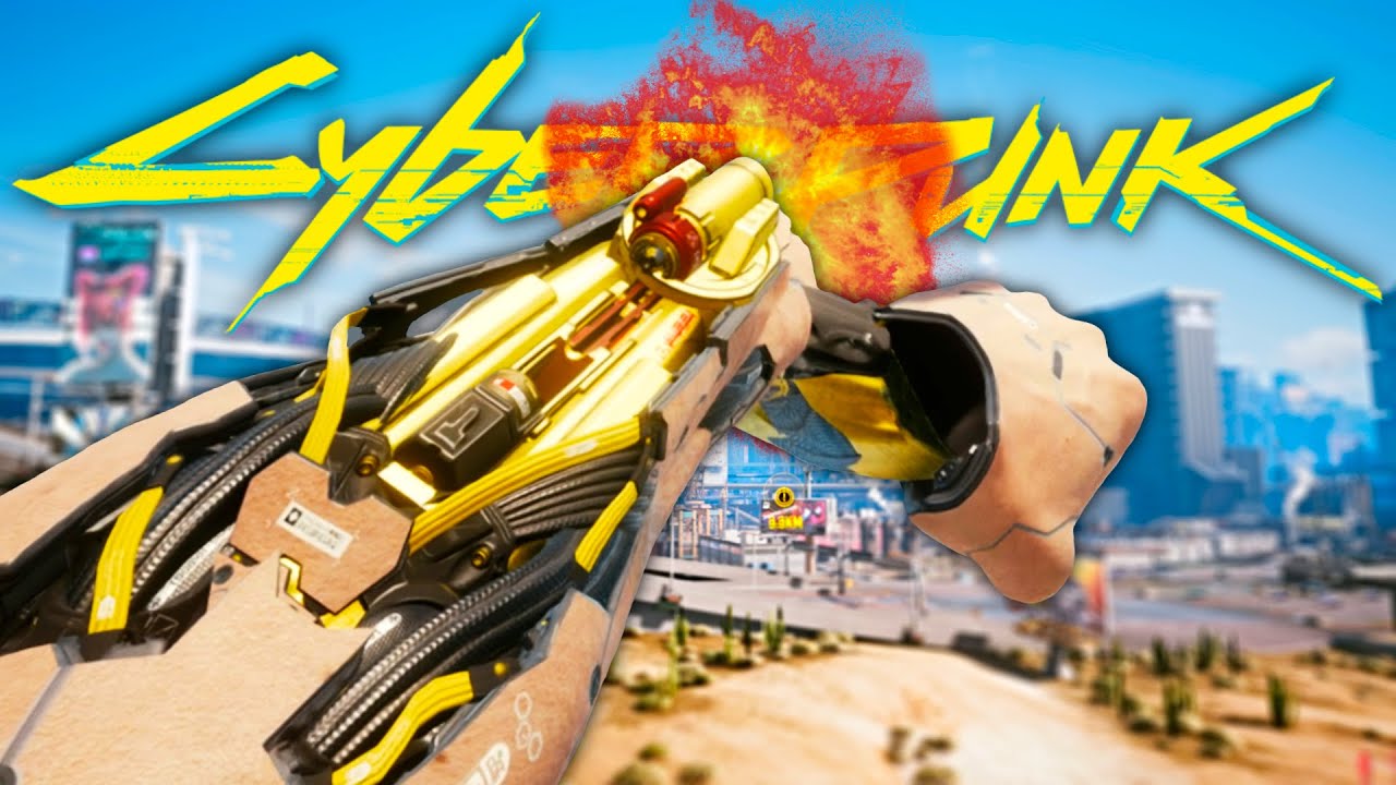 OVERPOWERED PROJECTILE ARMS in Cyberpunk 2077 Free Roam! - Cyberpunk ...