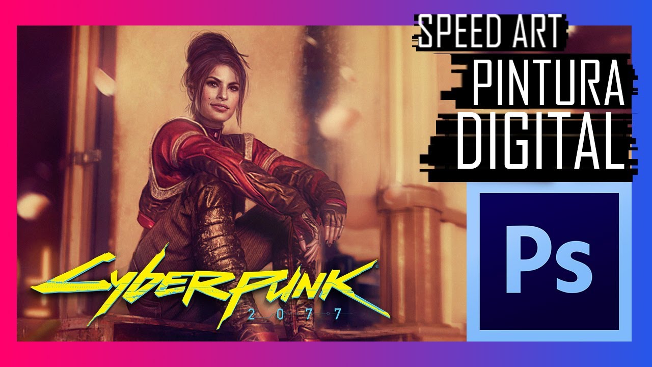 SPEEDART - CYBERPUNK 2077 - Eva Mendes - PANAM - Digital Painting ...