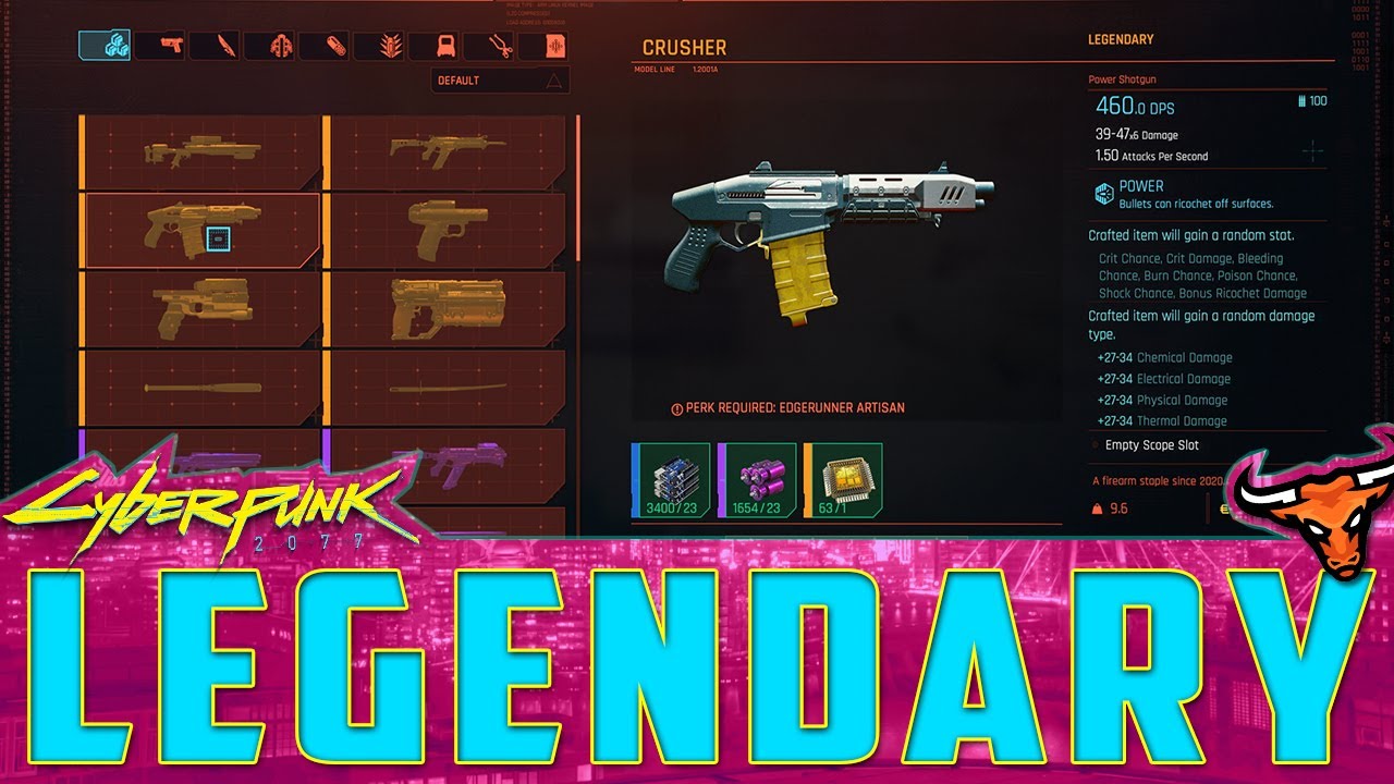 Cyberpunk 2077 - Crusher Legendary Blueprint Location Guide - Cyberpunk ...