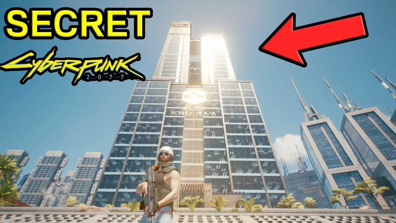 Cyberpunk 2077 HUGE SECRET Building With TONS OF LOOT! Glitch Inside Konpeki Plaza Arasaka ...