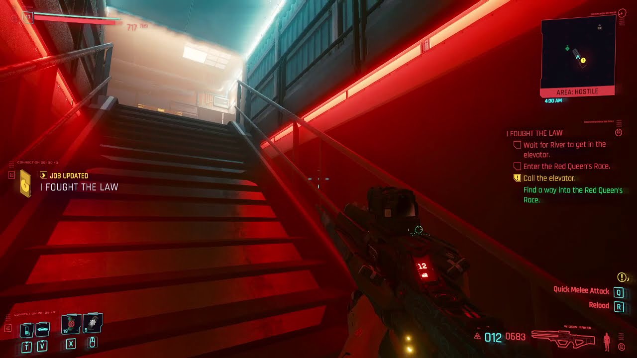 [Cyberpunk 2077] Red Queen's Race entrance - Cyberpunk 2077 videos