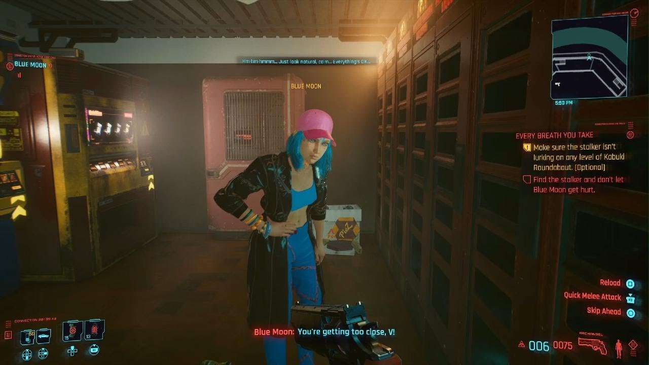 Cyberpunk 2077 What happens when you get to close to Blue Moon to many ...