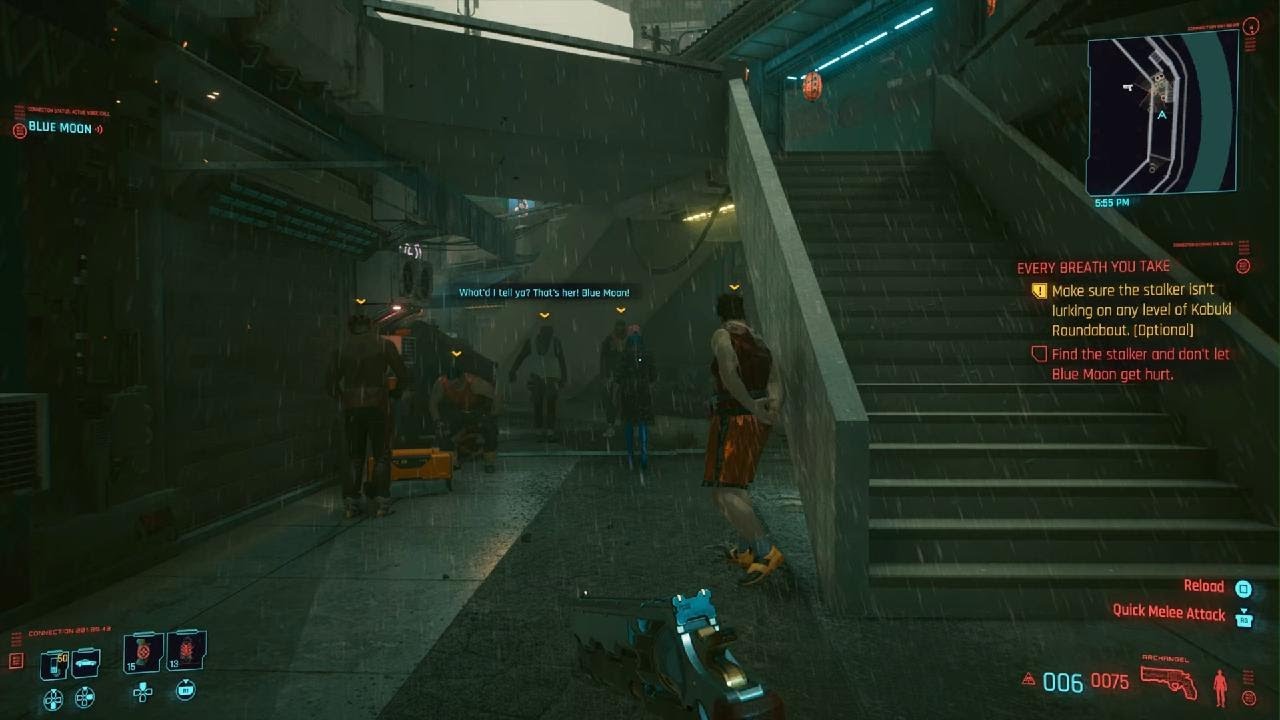 Cyberpunk 2077 What happens when you shoot the guy that calls Blue Moon ...