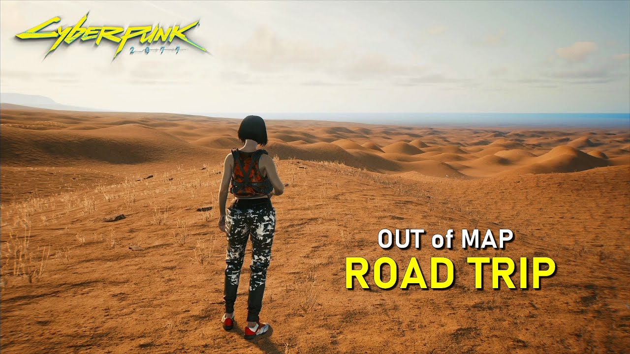 Des Paysages Incroyables en HORS MAP (Road Trip) | CyberPunk 2077 ...