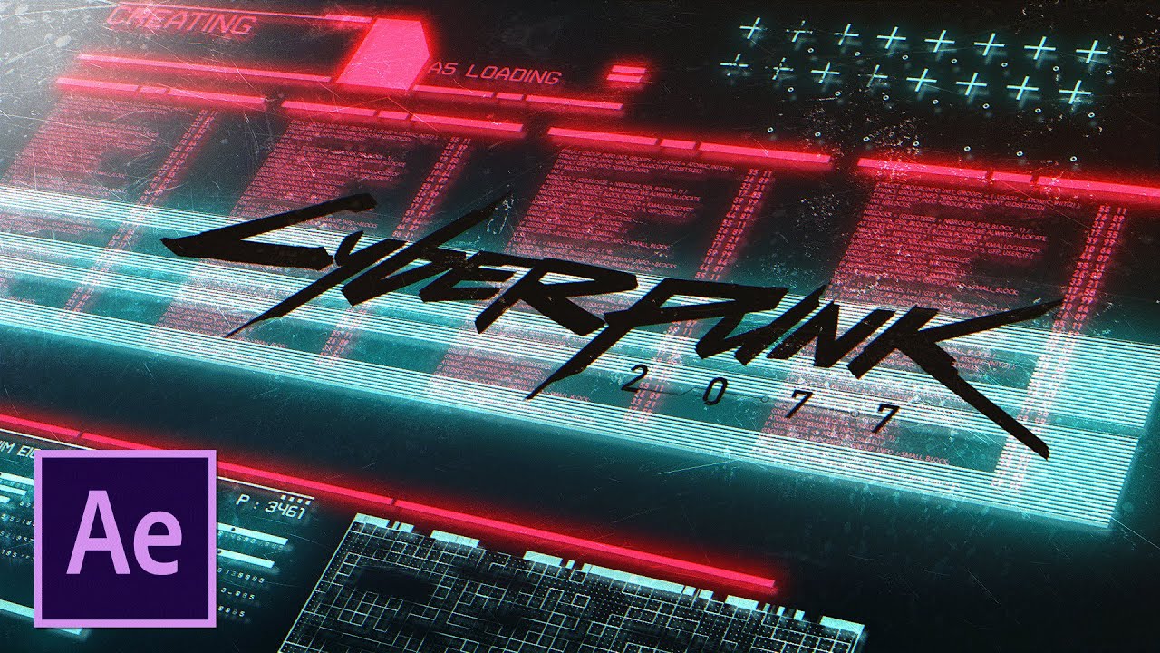 How to Make Cyberpunk 2077 Main Menu In Adobe After Effects Tutorial ...