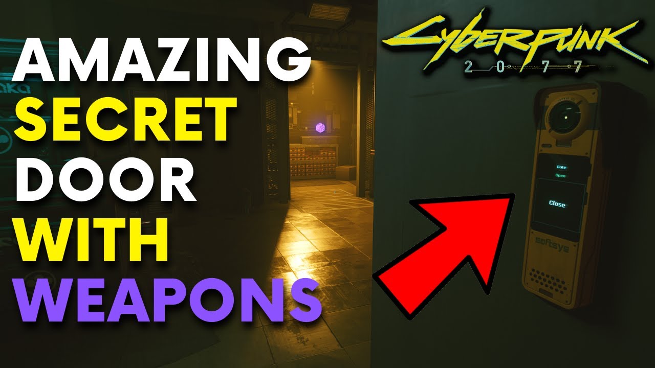 Amazing SECRET DOOR With ICONIC Weapon & More! In Cyberpunk 2077 (DOOR ...