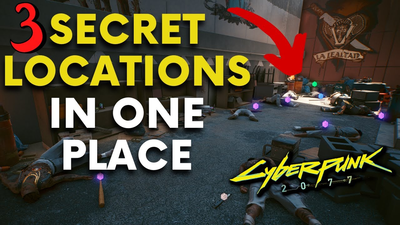 Cyberpunk 2077 - 3 Secret Locations With Loot In One Place!! (Weapons ...