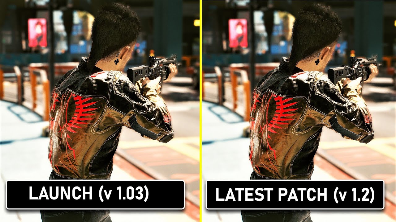 Cyberpunk 2077 | Launch Version (v1.03) VS Latest Patch (v1.2 ...