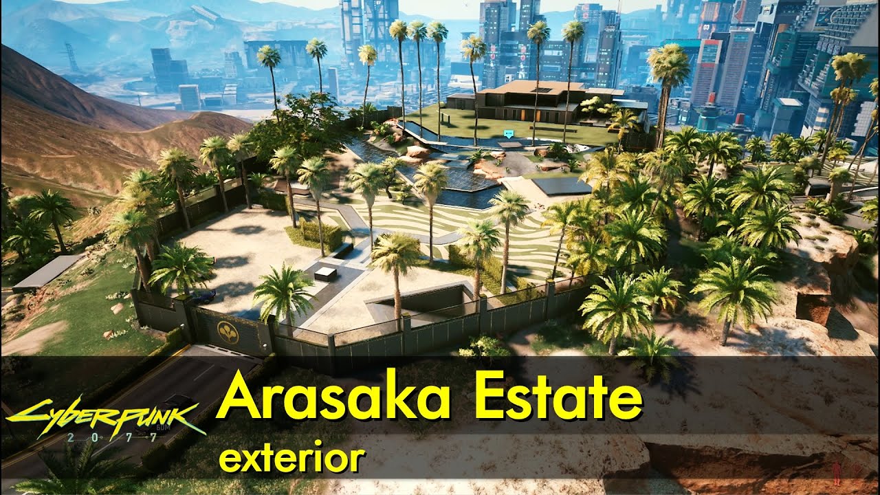 Arasaka Estate (exterior) | Cyberpunk 2077 - Cyberpunk 2077 videos