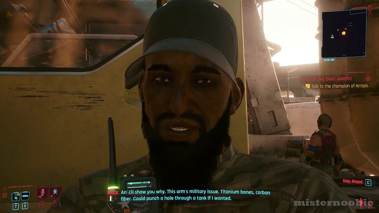 Cyberpunk 2077 - Defeat Buck Arnold, get epic Sniper Rifle, Beat on the ...