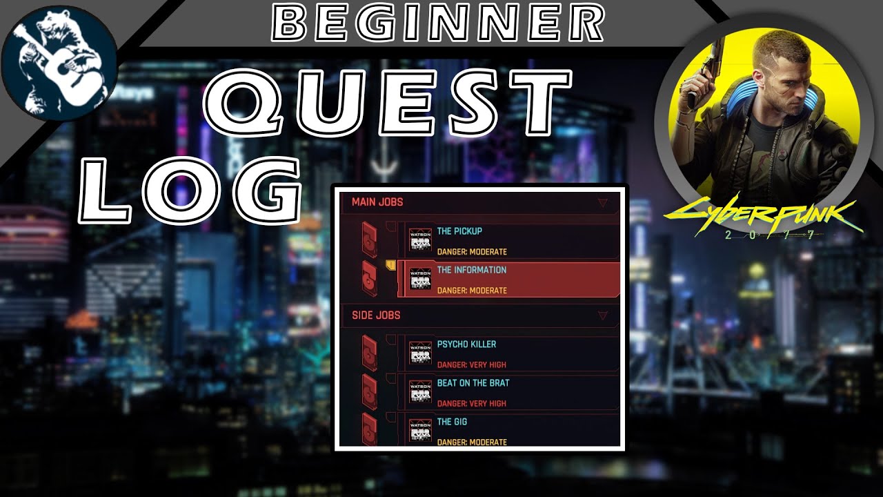 Cyberpunk 2077 How to Open Quest Log - Cyberpunk 2077 videos