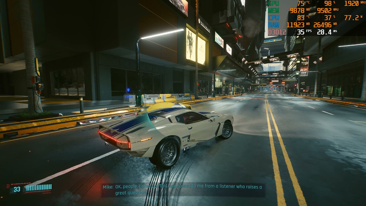 Cyberpunk 2077 Patch 1.20 RTX 3080 4K ULTRA Frame Rate Test and ...