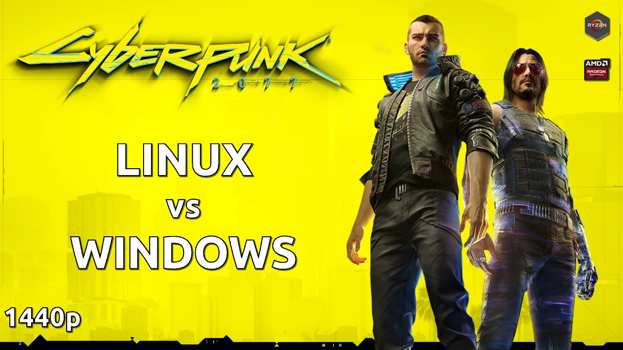 Cyberpunk 2077 | Linux vs Windows | 1440p | RX 6700XT + Ryzen 7 5800X ...