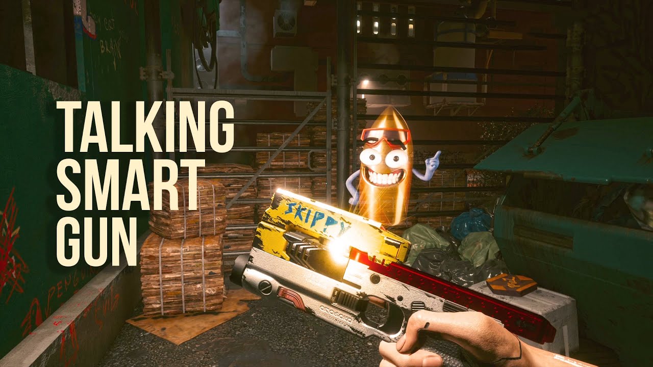 SKIPPY, THE TALKING SMART GUN [ICONIC WEAPONS GUIDE] - CYBERPUNK 2077 ...