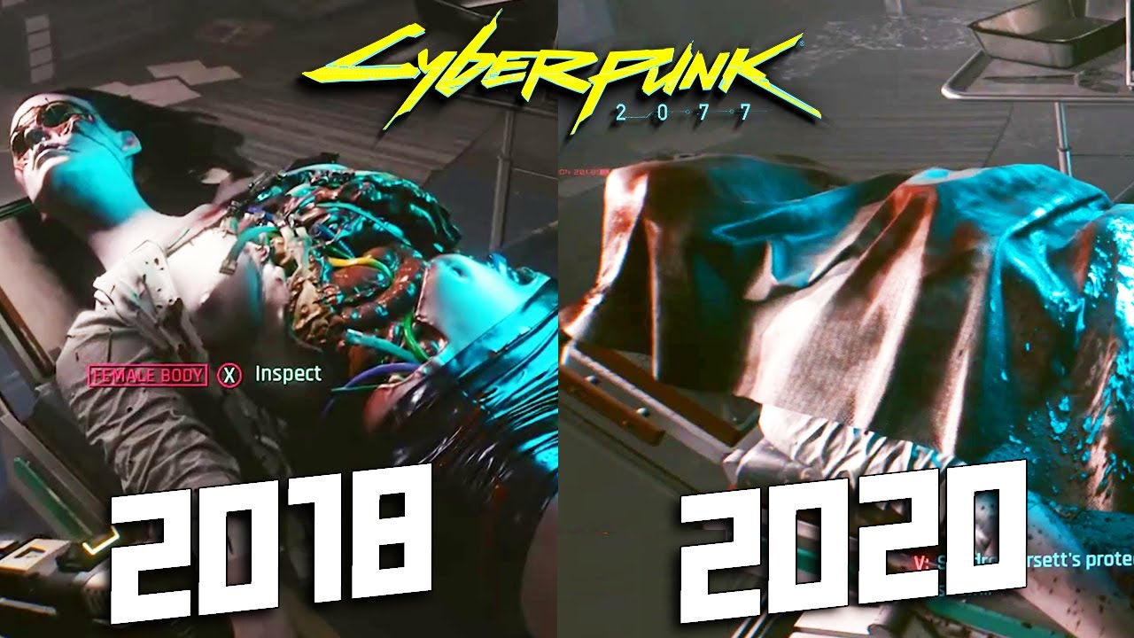 CYBERPUNK 2077 - 2018 vs 2020 Gameplay Comparison - Cyberpunk 2077 videos