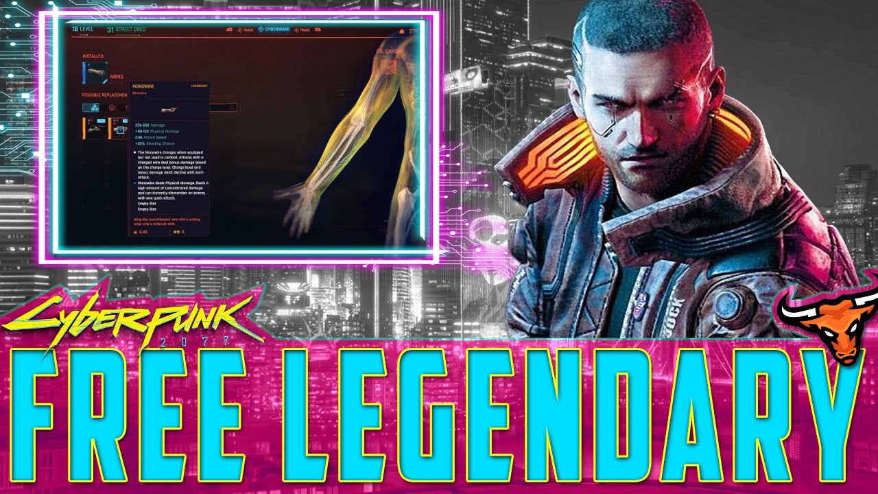 Cyberpunk 2077 - How To Get Free Legendary Mono Wire - Cyber Weapon ...