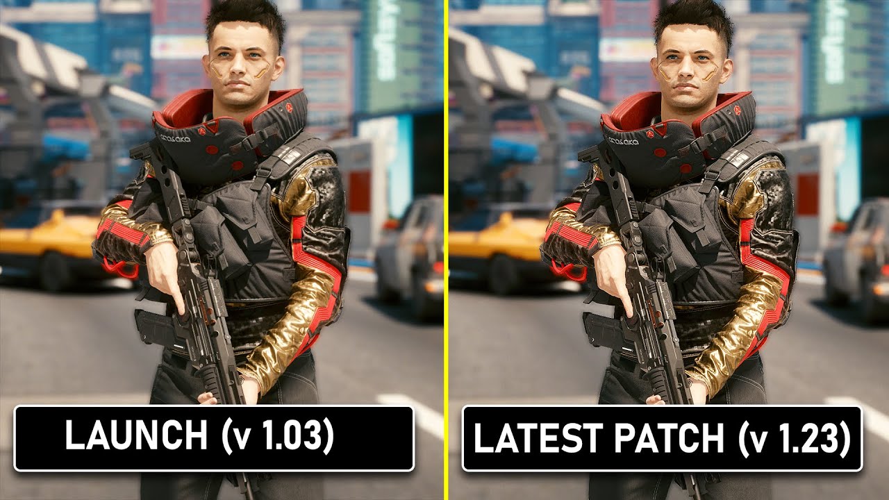 Cyberpunk 2077 | Launch Version (v1.03) VS Latest Patch (v1.23 ...