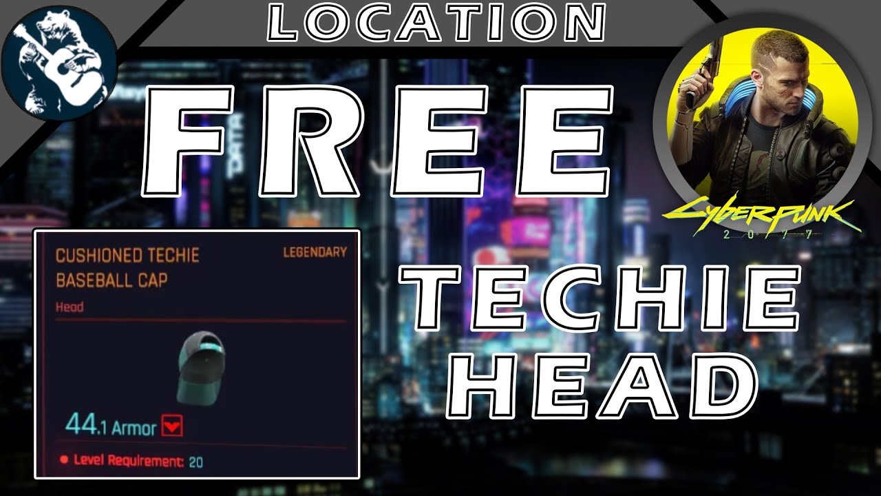 Free Techie Baseball Cap Legendary Head in Cyberpunk 2077 Clothes ...