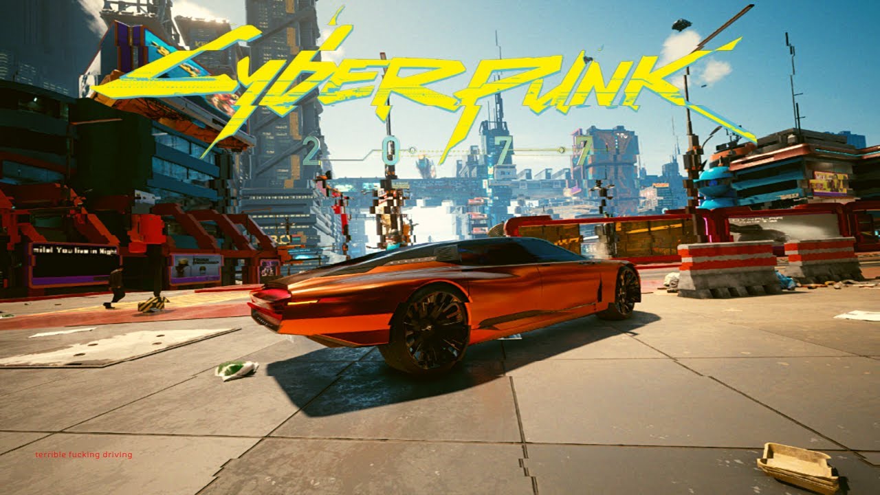 Cyberpunk 2077 bad driving and scripted traffic TERRIBLE COMBO ...