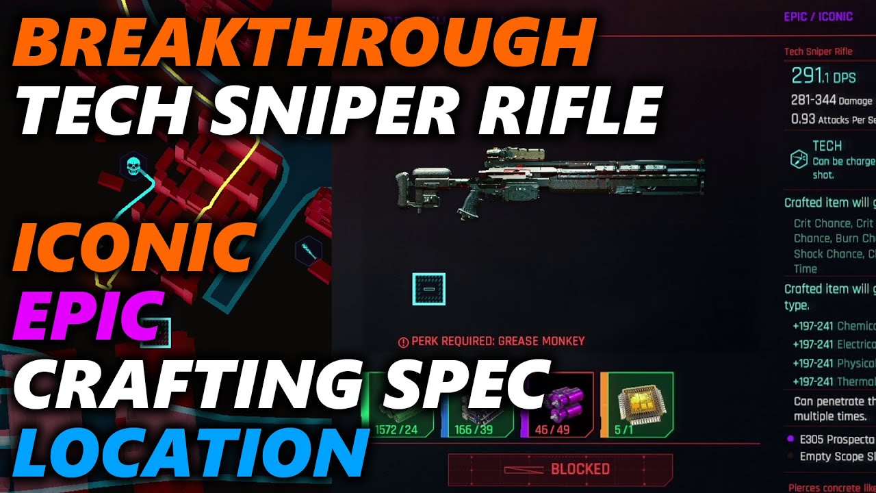 Breakthrough - Free Epic Tech Sniper Rifle Crafting Spec Location in ...