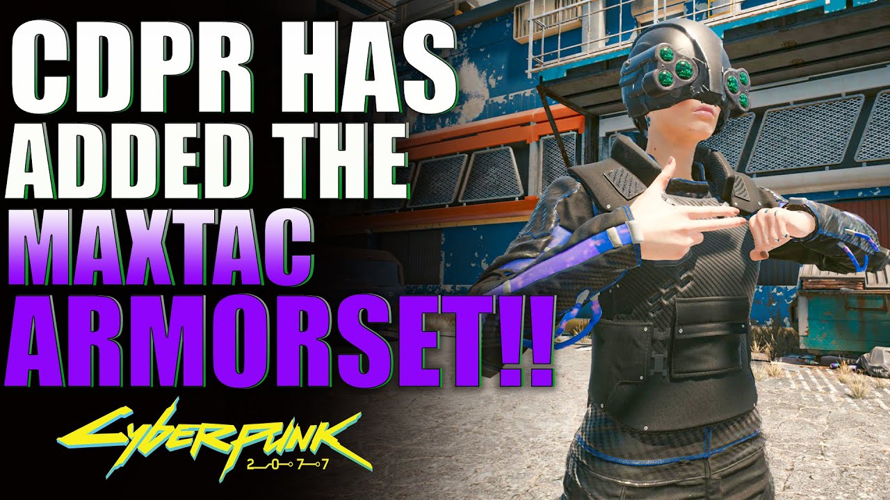 Cyberpunk 2077 CDPR Finally Added The MaxTac Armor Set To The Game ...