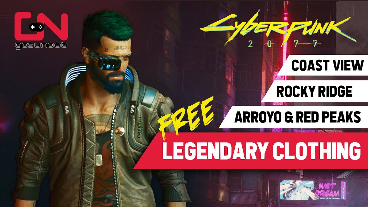 Cyberpunk 2077 Free LEGENDARY CLOTHING Locations Shirt, Glasses & Boots ...