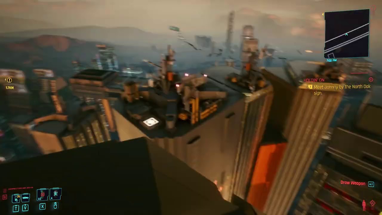 Cyberpunk 2077 - Jumping off the tallest building in the game (Arasaka Tower) - Cyberpunk 2077 ...