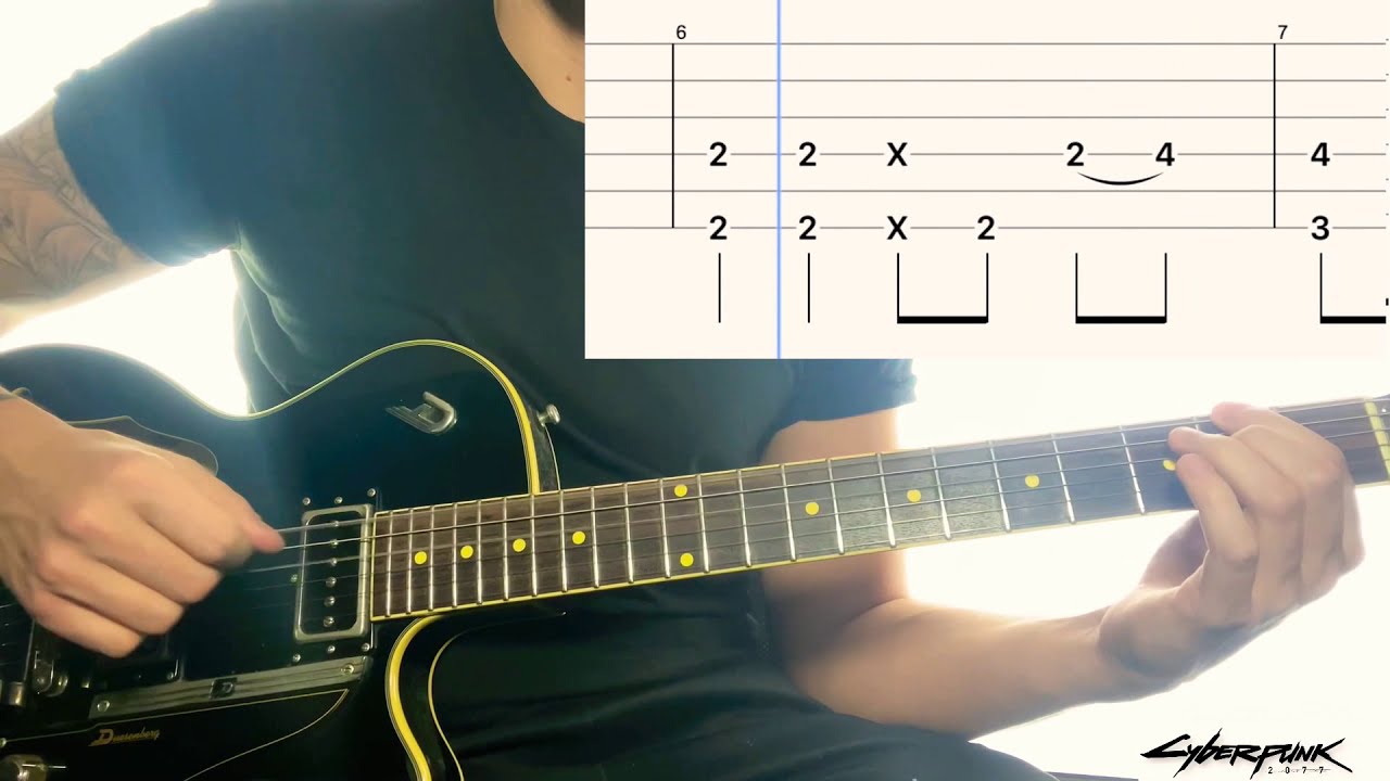 Cyberpunk 2077 - Kerry’s Song (guitar cover with Tab) easy version ...