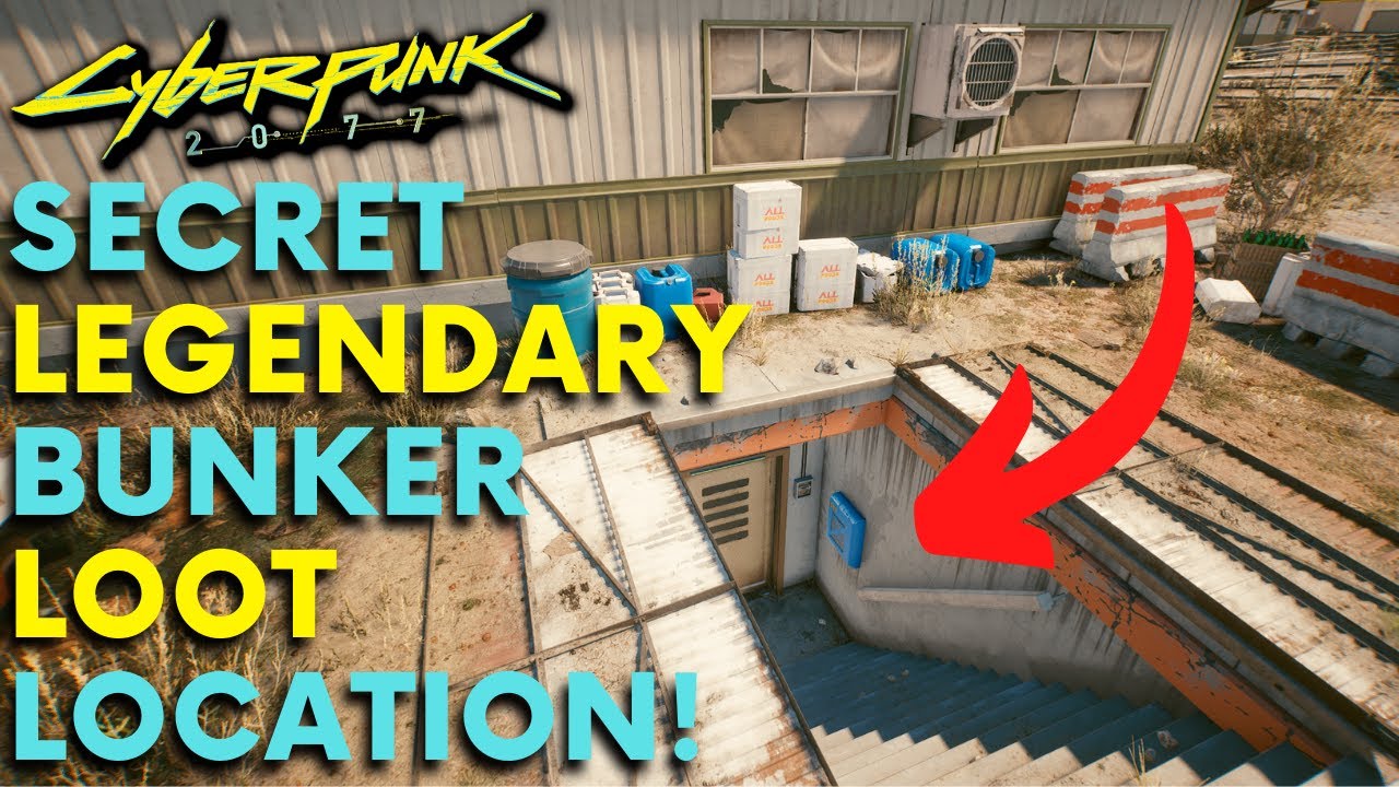 Cyberpunk 2077 - Secret LEGENDARY BUNKER LOOT Location! | Unique Cap ...