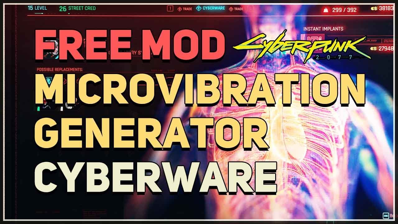 Free Microvibration Generator Cyberpunk 2077 Cyberware - Cyberpunk 2077 ...