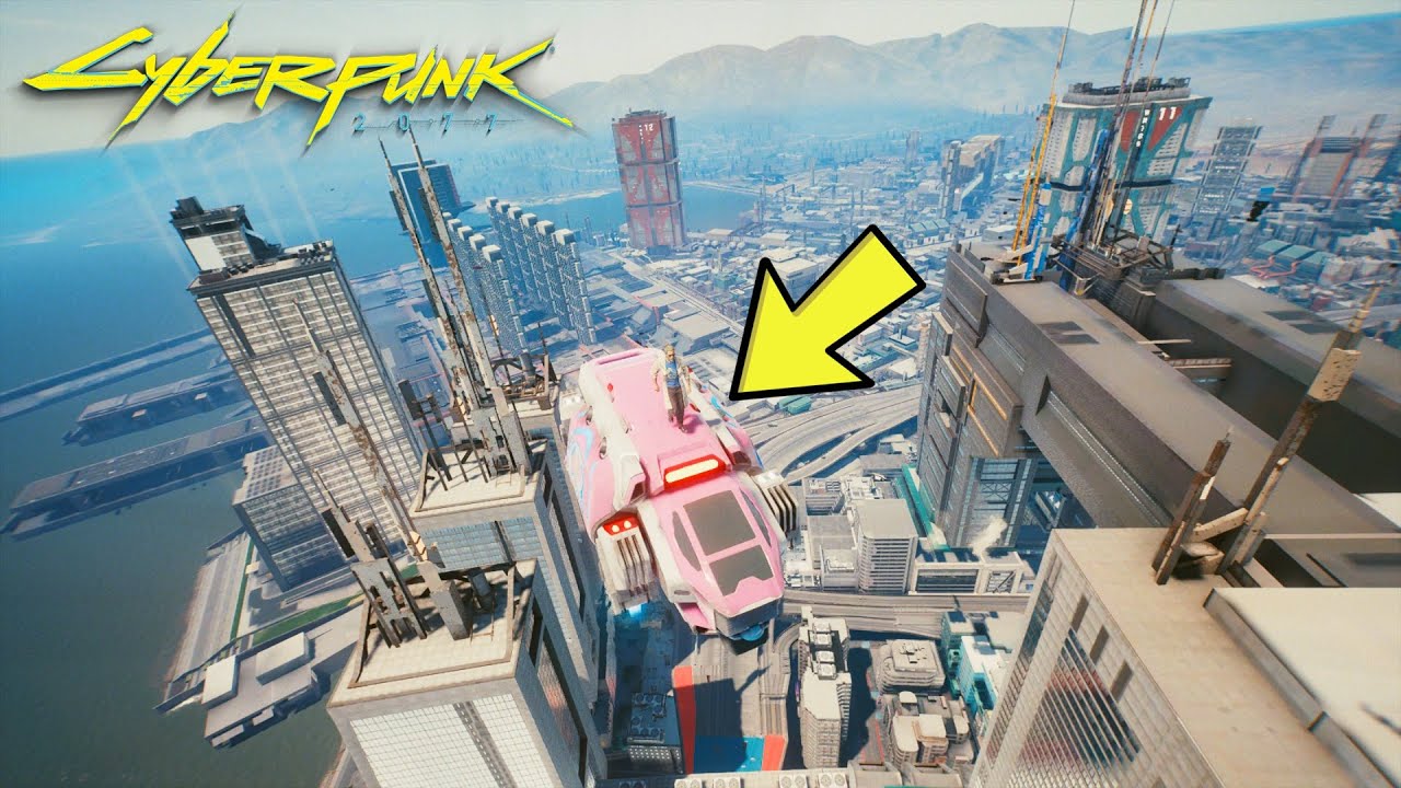 How To Get On The FLYING CARS in Cyberpunk 2077 (Cyberpunk 2077 How to ...