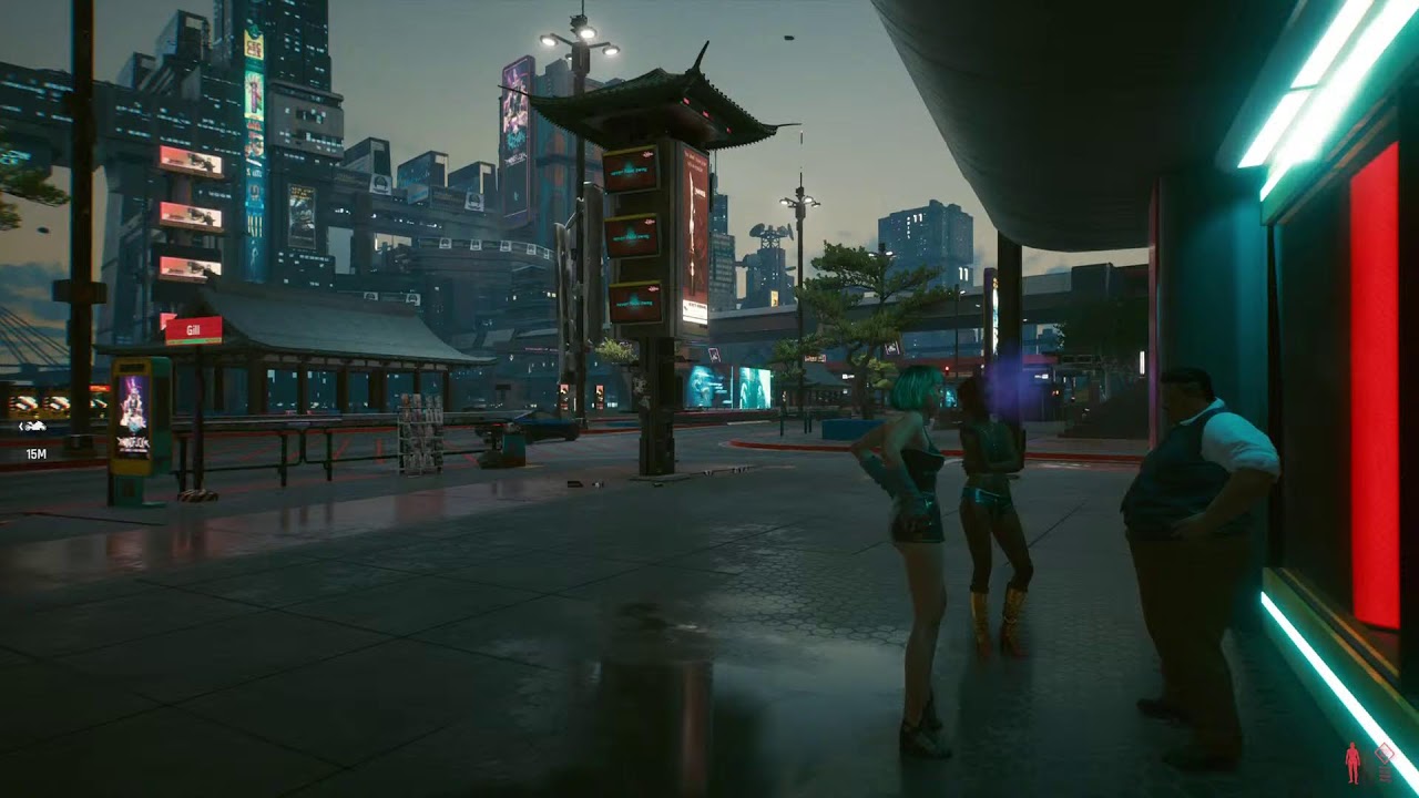 CYBERPUNK 2077 RELAXING AMBIENCE STREET - Cyberpunk 2077 videos