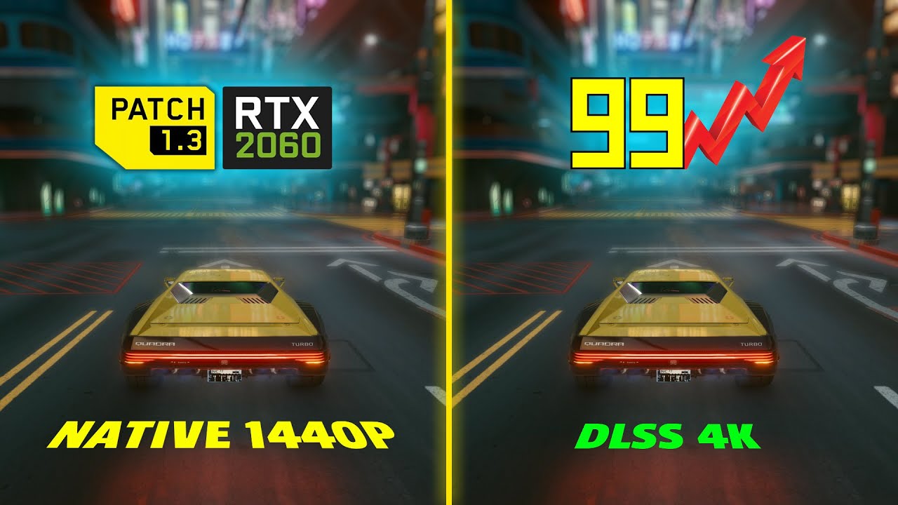 Cyberpunk 2077 | Native 1440P vs DLSS 4K FPS/Graphics Comparison (Patch ...