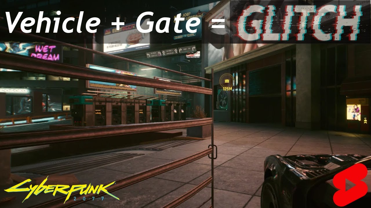 Cyberpunk 2077, Vehicle + Gate = Glitch, Strange Physics - No.1 #shorts ...