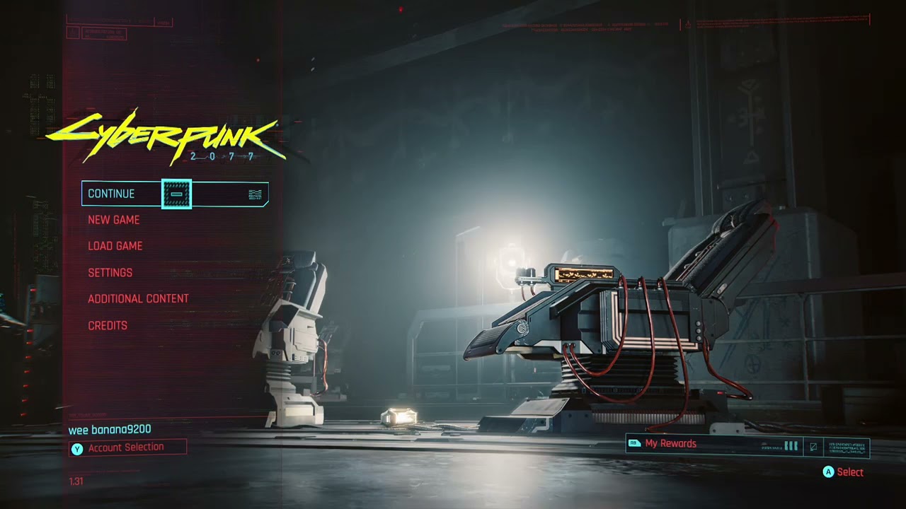 Cyberpunk 2077 main menu - Cyberpunk 2077 videos