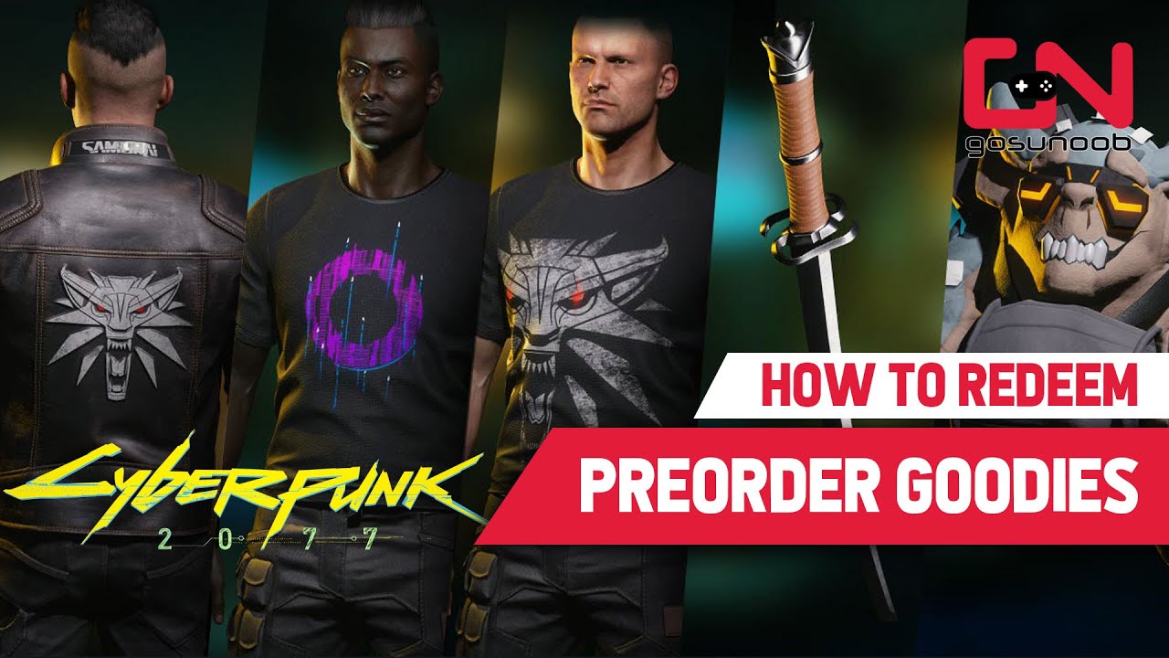 How to Redeem Cyberpunk 2077 PREORDER Rewards Black Unicorn Sword, Wolf ...