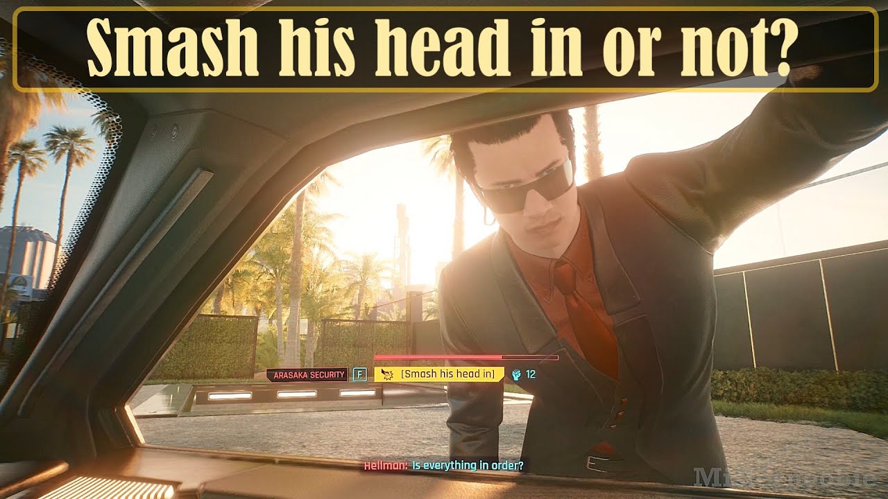 Cyberpunk 2077 All Hellman and Arasaka Security choices | Nocturne ...