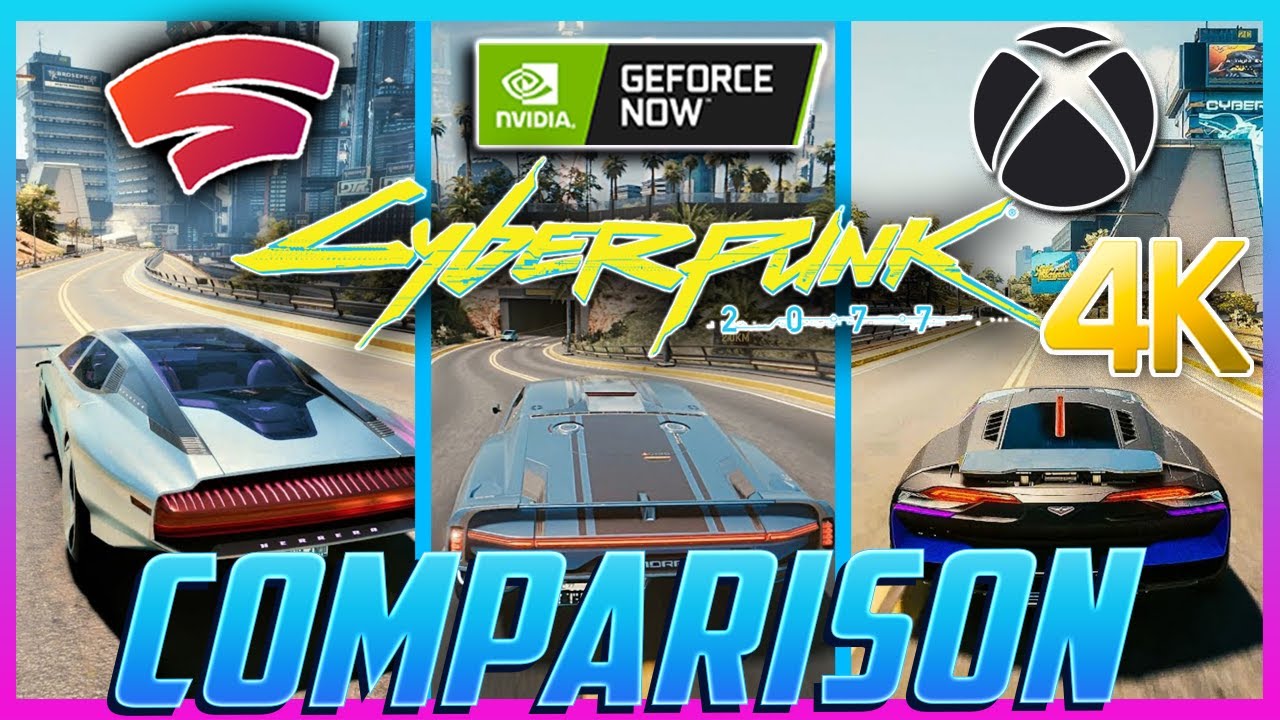 Series X vs Stadia vs GeForce NOW RTX 3080 4K Cyberpunk 2077 Comparison ...