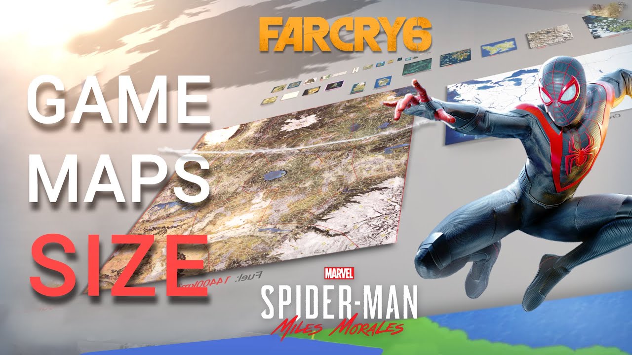 VIDEO GAME Maps Size comparison [ Far Cry 6, Cyberpunk 2077, AC ...