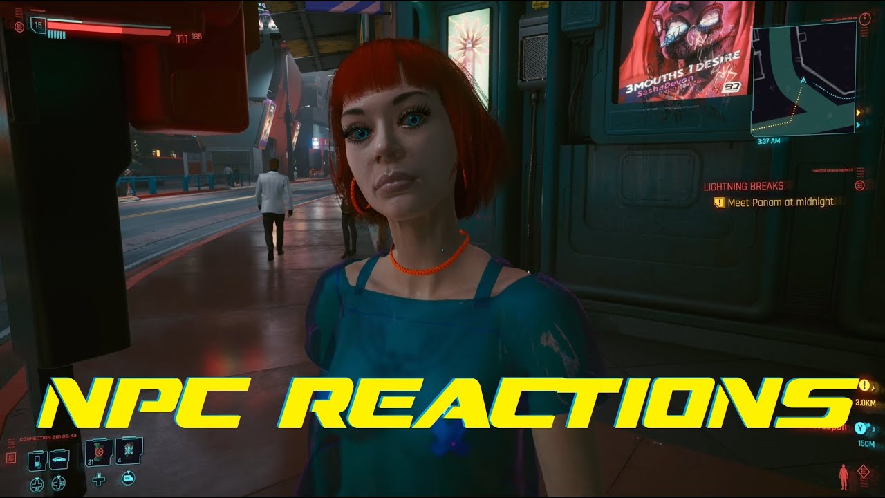Cyberpunk 2077 NPC Reactions 4K - Cyberpunk 2077 videos