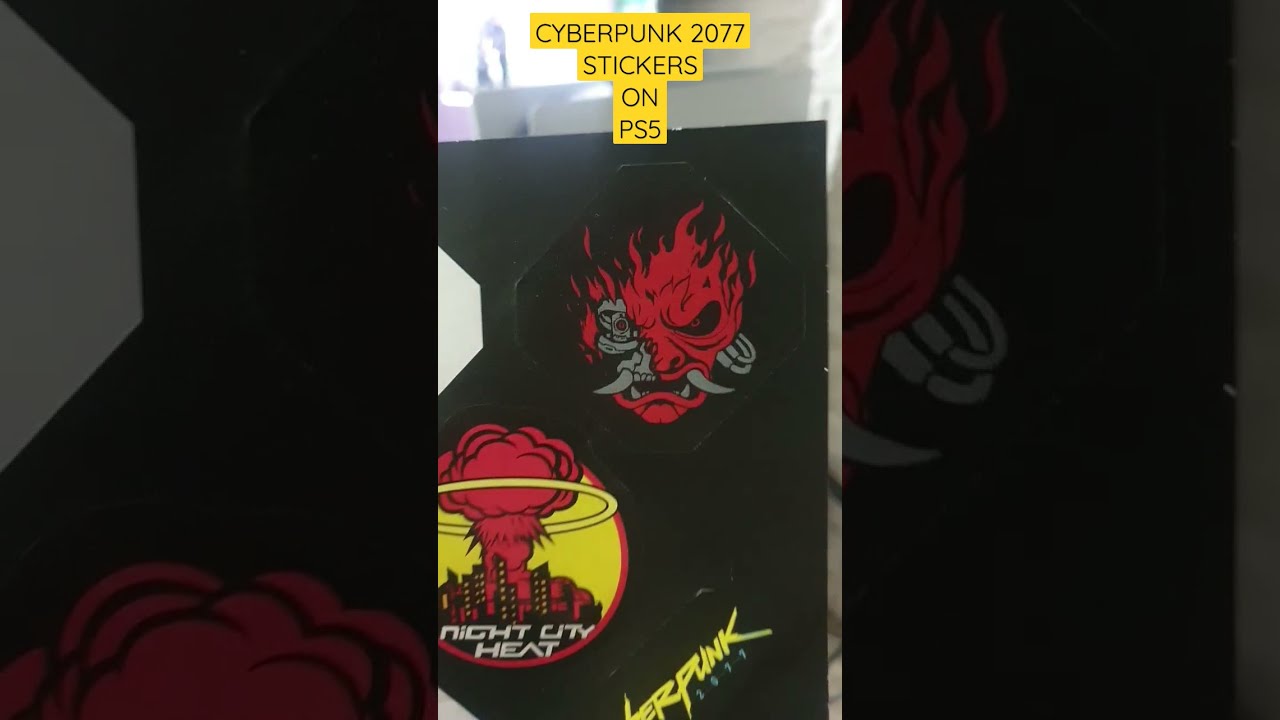 Cyberpunk 2077 Stickers looks NEAT on PLAYSTATION 5!!! - Cyberpunk 2077 ...