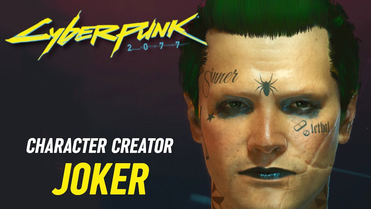 HOW TO CREATE JOKER IN CYBERPUNK 2077 (Jared Leto) Character Creator ...